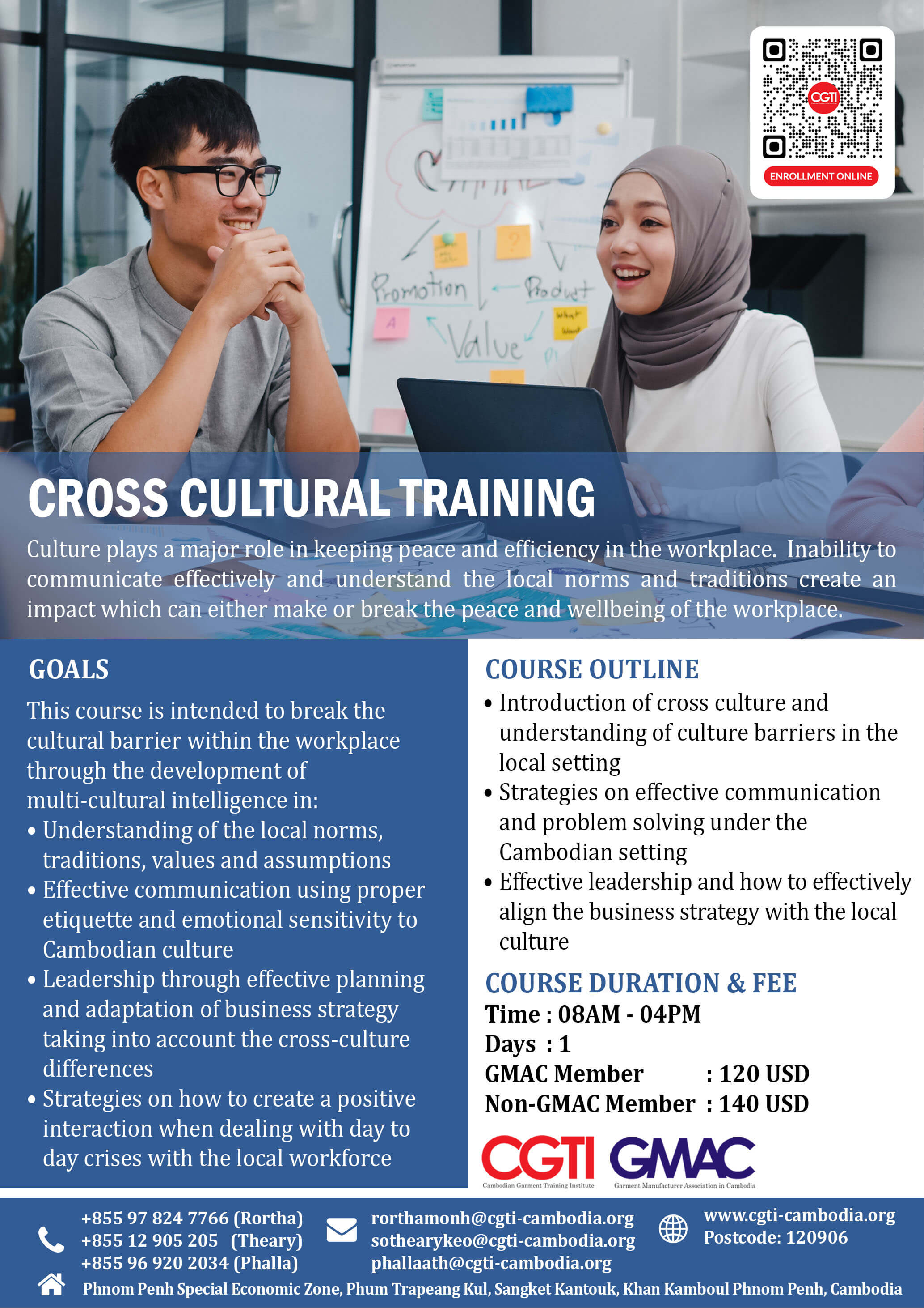 Short Course Enrollment | Cambodian Garment Training Institute